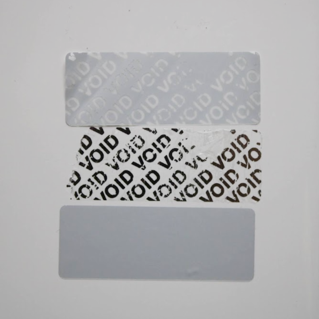 TamperVoid®, Tamper-Evident Security Label Seal Sticker, Rectangle, 2 ...